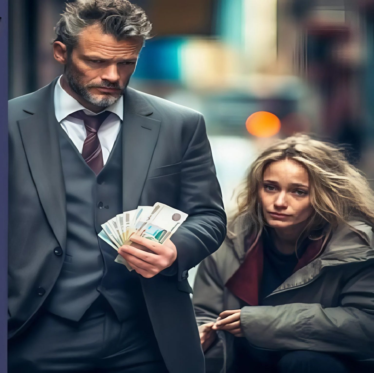 Milionář daroval bezdomovkyni 5 000 dolarů a rozhodl se ji sledovat ...